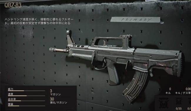 COD BOCWのQBZ-83の性能とアタッチメントを究める。